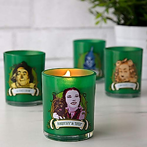 The Wizard of Oz Votive Candles Gift Set - Dorothy, Scarecrow, Tin Man, Cowardly Lion - Unscented Wax - 3 oz Each