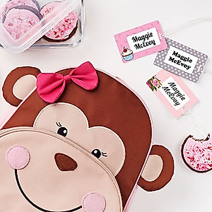 Spongebob Squarepants Theme Personalized Waterproof Custom Name Large Bag Tag - Camping Gear, Luggage, Kindergarten