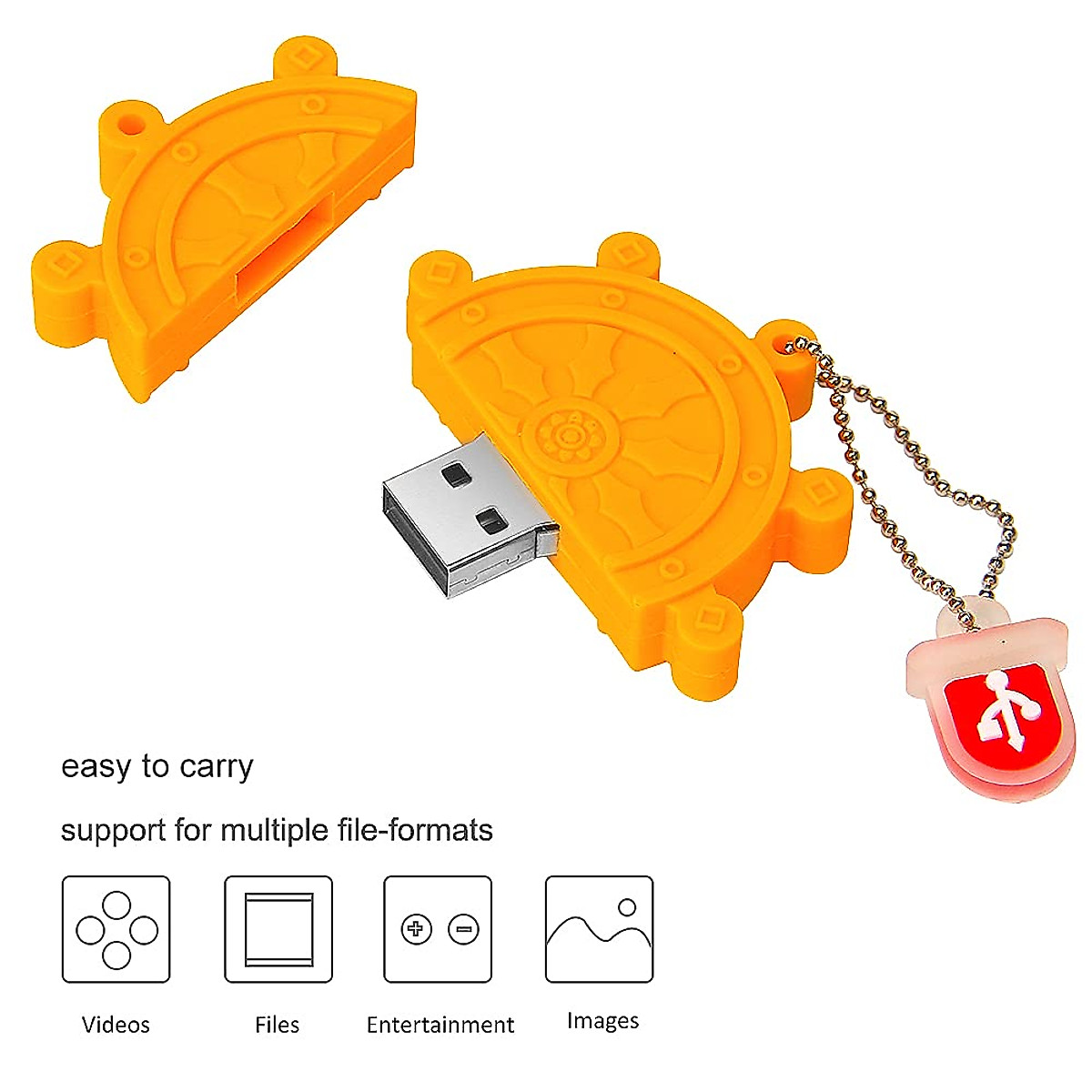 BorlterClamp USB Flash Drive 32GB Novelty USB Drive Thumb Drives USB 2.0 Memory Stick for External Data Storage