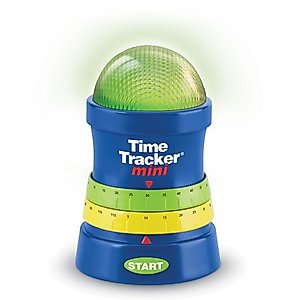 Learning Resources Time Tracker Mini Visual Timer, Classroom Timer, Hand Washing Timer, Auditory and Visual Cue, Ages 3+