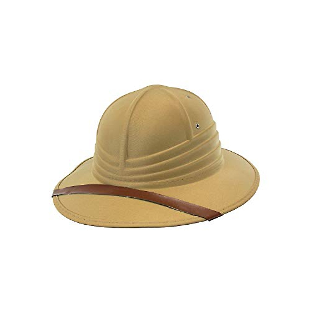 Nicky Bigs Novelties Adult Foam British Pith Helmet - Jungle Safari Zoo Keeper Sun Hats - Explorer Guide Helmets - Halloween Costume Accessory, Khaki, One Size