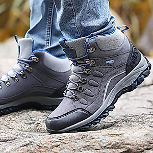 NC Winter High Top Women Hiking Waterproof Trekking Boots Mountain Climbing Shoes Sports Rubber Sole Shoes Nubuck Men Couple