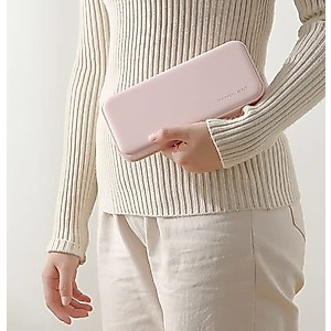 Sluxa Senior Advanced frosted touch pencil box for kids, Cute plastic box for girls ,Large capacity for adults, Hard crayon box storage for school office suppliers.