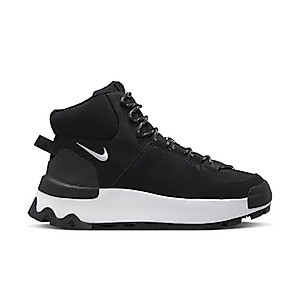NIKE Women's Sneaker, Black White Black, 8