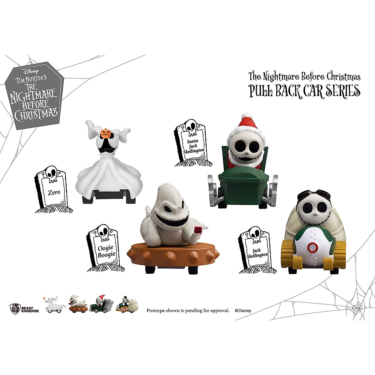 Beast Kingdom The Nightmare Before Christmas: Oogie Boogie Pull Back Car, Multicolor