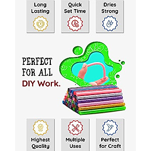 200 Pack Color Hot Glue Sticks. Variety Colored Glue Gun Sticks. Hot Melt Adhesive Mini Glue Sticks for DIY Art Craft Repair Bonding Bulk Gold Black Yellow Pink Red Purple