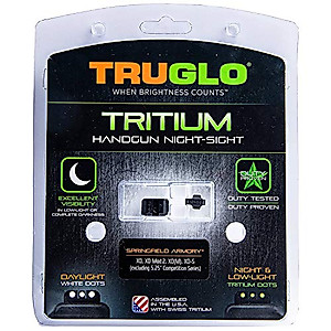 TruGlo Glow in the Dark Pistol Sight, Springfield
