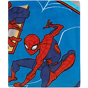 Marvel Spiderman Toddler Blanket - 40” X 50” - Super Soft, Plush, Warm and Comfortable