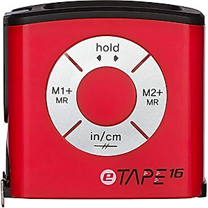 eTape 1752-WP-106 Digital Tape Measure, 3/4" x 16'