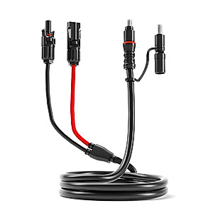 ACCESECO Solar Panel Adapter Solar Panel Connector to DC8mm Adapter Cable for Portable Backup Power Station GZ Jkery Solar Generator 12AWG 3.3ft