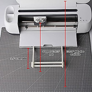 LOPASA Extension Tray Compatible with Cricut Maker 3 and Maker, Cricut Maker Tray Extender Accessories, Cricut Mat 12x12 Holder, Cricut Mat 12x24 Support Tool (Maker Series Machine Only)