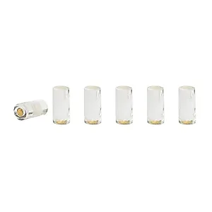 russell+hazel Acrylic and Gold Magnets, Home and Work Office Organization and Decoration, 6 Count, 62856