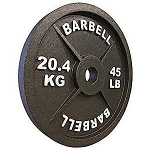 Fake Weights Not 45lb Weight Plates Styrofoam Olympic Style 45 lb Barbell 3 Pairs Prop for Strength Bodybuilding Technique Fitness Training Education