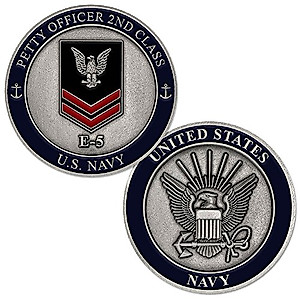 U.S. Navy Petty Officer 2nd Class E-5 Challenge Coin