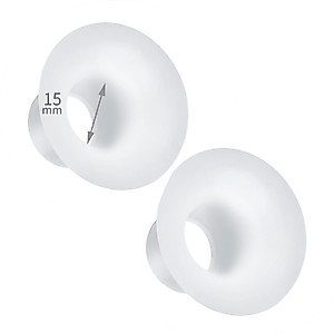 Begical Flange Inserts 15mm for Medela/Spectra/tsrete/momcozy/Elvie/Motif Luna/Ameda MYA Breastpump 24mm Breast Shields. Reduce 24mm Nipple Tunnel Down to 15mm