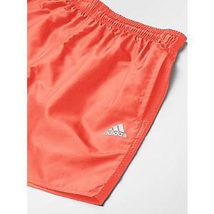 adidas mens CLX Solid Swim Shorts Signal Pink Large
