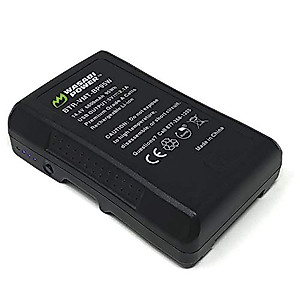 Wasabi Power V Mount/V Lock Battery (95Wh, 14.4V, 6600mAh) Rechargeable Li-ion Battery for Broadcast Video Camcorder, Compatible with Sony HDCAM, XDCAM, Digital Cinema Cameras and Other Camcorders