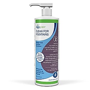 Aquascape CLEAN Water Treatment for Fountains, Waterfalls, Container Water Gardens and Other Features with Standing Water, Promotes Clean and Clear Water Conditions, 16 ounce / 473-ml | 96078
