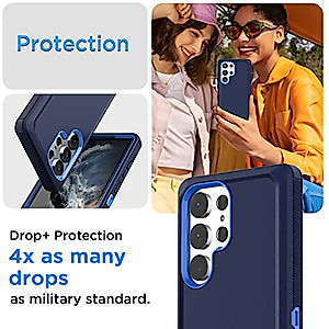 AICase for Samsung Galaxy S23 Ultra,Heavy Duty Drop Protection Full Body Rugged Shockproof 3-Layer Military Protective Tough Durable for Samsung S23 Ultra 6.8"_11
