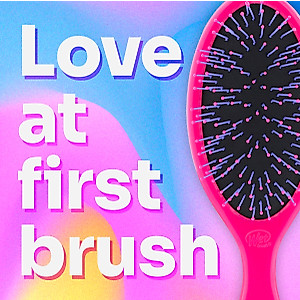 Wet Brush Thick Hair Detangling Brush, Pink - Ultra-Soft IntelliFlex Bristles Glide Through Tangles With Ease - Pain-Free Detangler for All Hair Types, Wet & Dry Hair