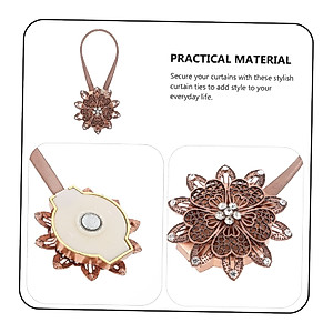 Angoily Curtain Drape Tieback Creative Magnetic Tieback Elastic Holdback Easy to Use for Bedroom Living Room