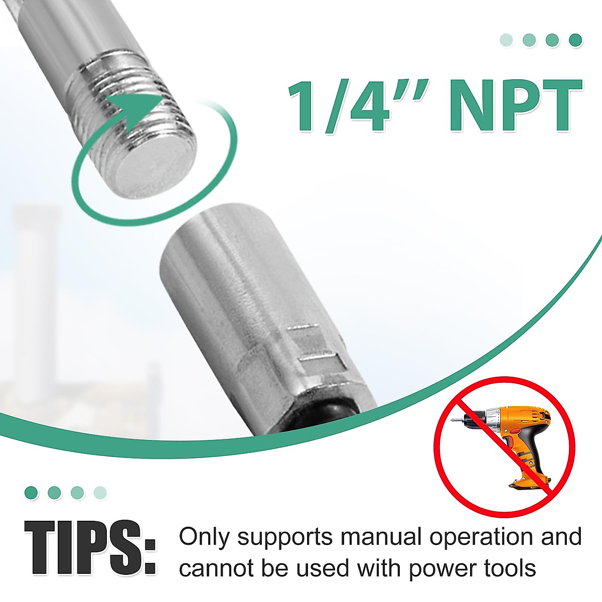 18 FT Total Fiberglass Chimney Cleaning Rod- Chimney Brush Rod for 1/4" NPT Brushes- Fiberglass Extension Rod Chimney Hearth Fireplace (6Pcs 3 FT Each)