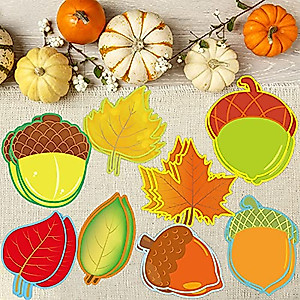 Fall Leaves Cutouts Acorns Cut-Out Autumn Classroom Decoration 40 Pcs