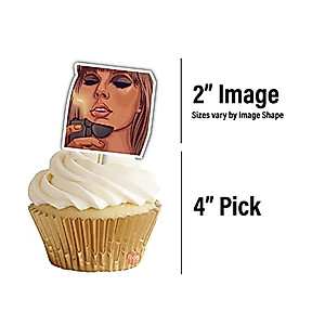 Party Decorations for Music Birthday Decorations, ERAS Cutout Cake Toppers, Backdrop Banner Wall Decor, and Party Supplies (25 Pcs)