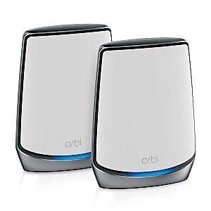 Netgear Orbi Whole Home Tri-band Mesh WiFi 6 System (RBK852) Router with 1 Satellite Extender | Coverage up to 5,000 sq. ft. and 100+ Devices | AX6000 (Up to 6Gbps) (Renewed)
