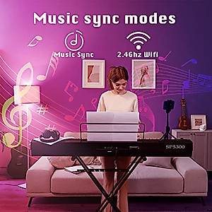 Dalattin Tuya Smart Led Bulb,RGBWW WiFi Light Bulbs,Color Changing Light Bulb,Smart Light Bulbs That Work with Alexa &Google Assistant,A19 E26 RGB Alexa Light Bulb,9W(60W Equivalent) 800 Lumen,6Pack