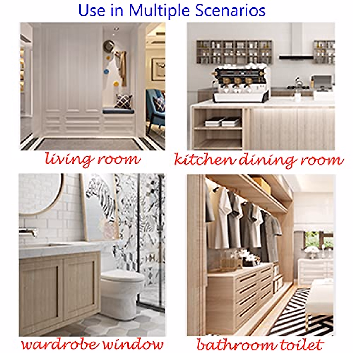 HIAWMULN Adhesive Hooks, 30 Pack Utility Hooks, 22lb(Max) Wall Hooks Transparent Seamless Hooks, Waterproof Oilproof Hooks for Bathroom, Kitchen, Office