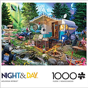 Buffalo Games - Jeff Haynie - Mountain Retreat - 1000 Piece Jigsaw Puzzle For Adults - High Quality Challenging Puzzle Perfect for Game Nights - Finished Puzzle Size is 26.75 x 19.75
