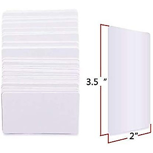 Kraft Paper Binder Ring Easy Flip Flash Card Study Cards/Memo Scratch Pads/Bookmark/DIY Greeting Card/Index Card Stock/Note Card (kraft+white)