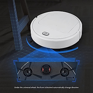 WAGNUS Robot mop Smart Robot Vacuum Cleaner Robotic Vacuum and Mop Good for Pet Hair Hard Floor (Color : Black)