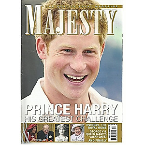 MAJESTY, THE QUALITY ROYAL MAGAZINE, VOL. 33 NO. 10 (PRINCE HARRY HIS GREATEST