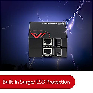 AV Access HDMI Extender Over Cat5e/6a/7 up to 1080P@60Hz 164ft/50m with IR Remote Control, FHD HDMI Balun, Supports PoE/PoC Function