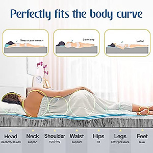 BedsPick 2 Inch Memory Foam Mattress Topper Twin XL Size, Bamboo Charcoal Mattress Topper, CertiPUR-US Certified, Super Soft Twin XL Topper College Dorm Extra Long Mattress Pad