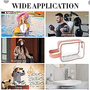 Axe Sickle 4 Pack Clear Cosmetics Bag Waterproof Plastic Organizer Bag with Zipper Portable Clear Makeup Cosmetic Bag for Travel Bathroom Toiletry Organizer