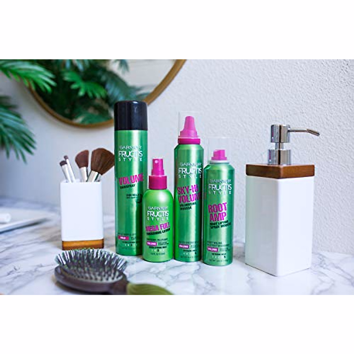 Garnier Fructis Style Mega Full Thickening Lotion for All Hair Types, 5 Ounce (3 Count)