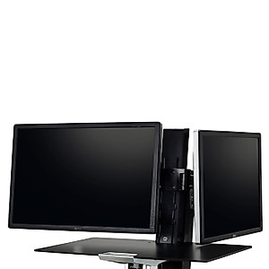 Ergotron – Dual Monitor Double Hinged Bow – Add-on for WorkFit Monitor Kits