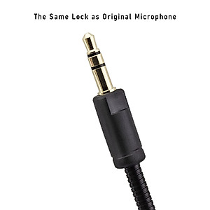 Electra V2 Mic Replacement, Replaceable 3.5mm Game Microphone Gooseneck Mic Boom for Razer Electra V2 USB 7.1 Surround Sound Gaming PS4 Xbox One Nintendo Switch Computer PC Headphones Headsets