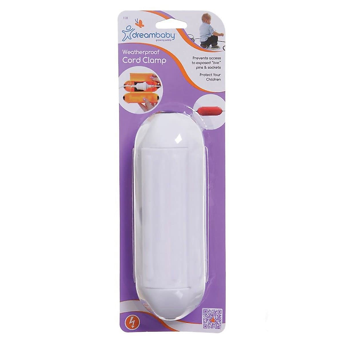 Dreambaby Heavy Duty Weatherproof Electrical Cord Clamp with locking system - Model L138 (Color may vary)