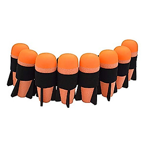 8 Pack Mega Missile Refill with Carrying Strap - Toy Rocket Launcher Ammo for Nerf N-Strike Elite Series