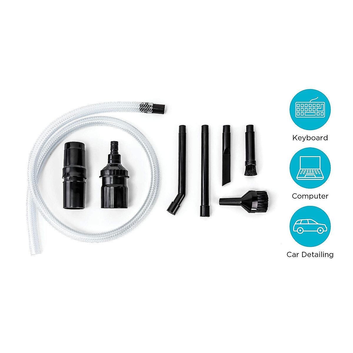 Simplicity Vacuums Handheld Canister Vacuum with Carry Strap for Hard Floors and Rugs, Car Detailing Vacuum Cleaner, S100