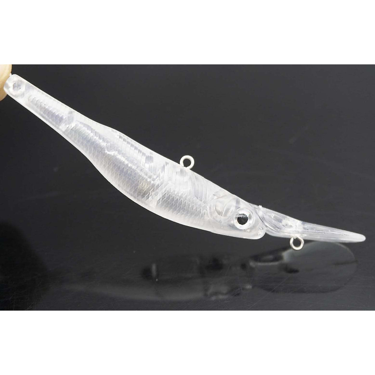 Free Eye 20PCS Unpainted Fishing Blanks Crankbait 9.6cm 4.77g topwater Artificial Bait Fishing Lures Blank Minnowbait Hard unpainted Artificial Bait Bodies DIY Fishing Tackle Spoons