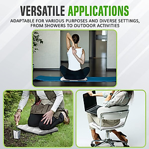 Dr. Maya Waterproof Seat Cushion for Shower Chair | Bathtub Cushion for Elderly Seniors and Disabled | Cushion Pillow for Comfortable Bathing | Fits Most Shower Chairs & Shower Benches