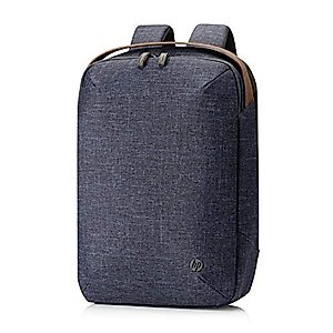HP Renew 15.6” Laptop Backpack Made with Recycled Plastic Bottles, Water-Resistant Material, Luggage Strap, and Comfortable Straps | Navy