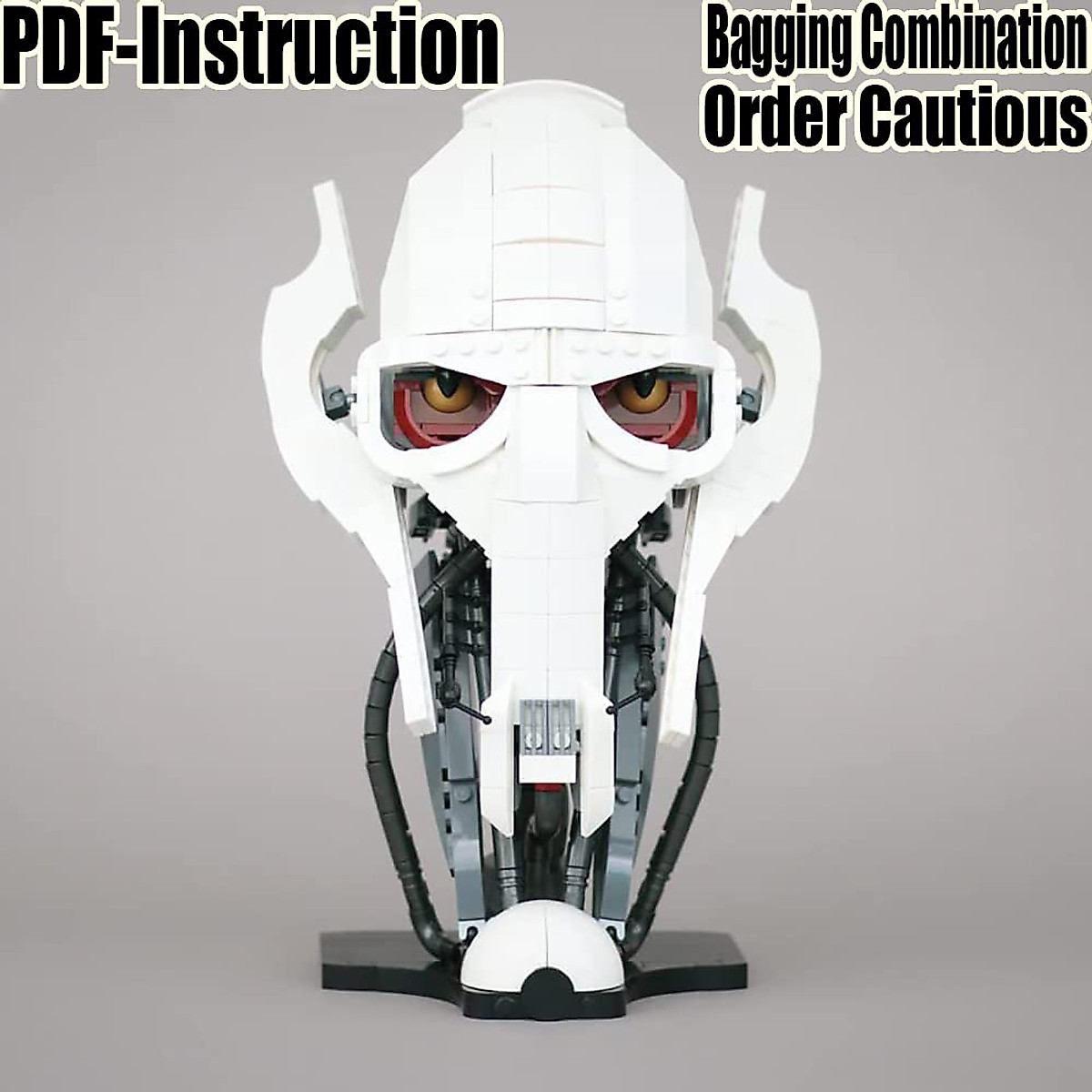 MOCBUILDING Easter Basket Stuffers, Room Decor, Easter Gifts for Kids, General Grievous Helmet Model Blocks Toys for Boys 5-7/Adult Brithday Easter Gifts for Kids 8-12 694pcs