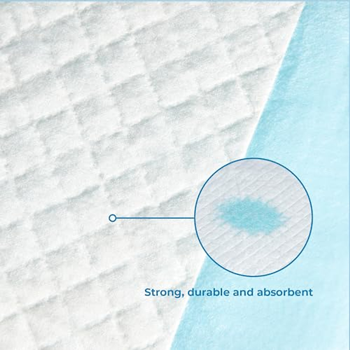 Best Pet Supplies Puppy Pads - Disposable, Dog Training Potty, Super Absorbent Baby Blue Puppy Pee Pads for Dogs (100 Count)