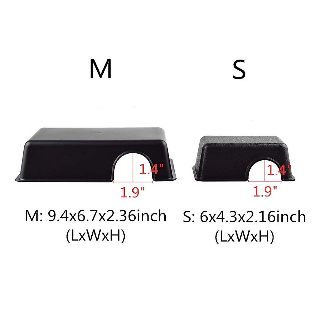 Wontee Reptile Hideout Box Small Animal Hide Cave for Snakes Lizards Leopard Gecko Rodents Spiders (S)